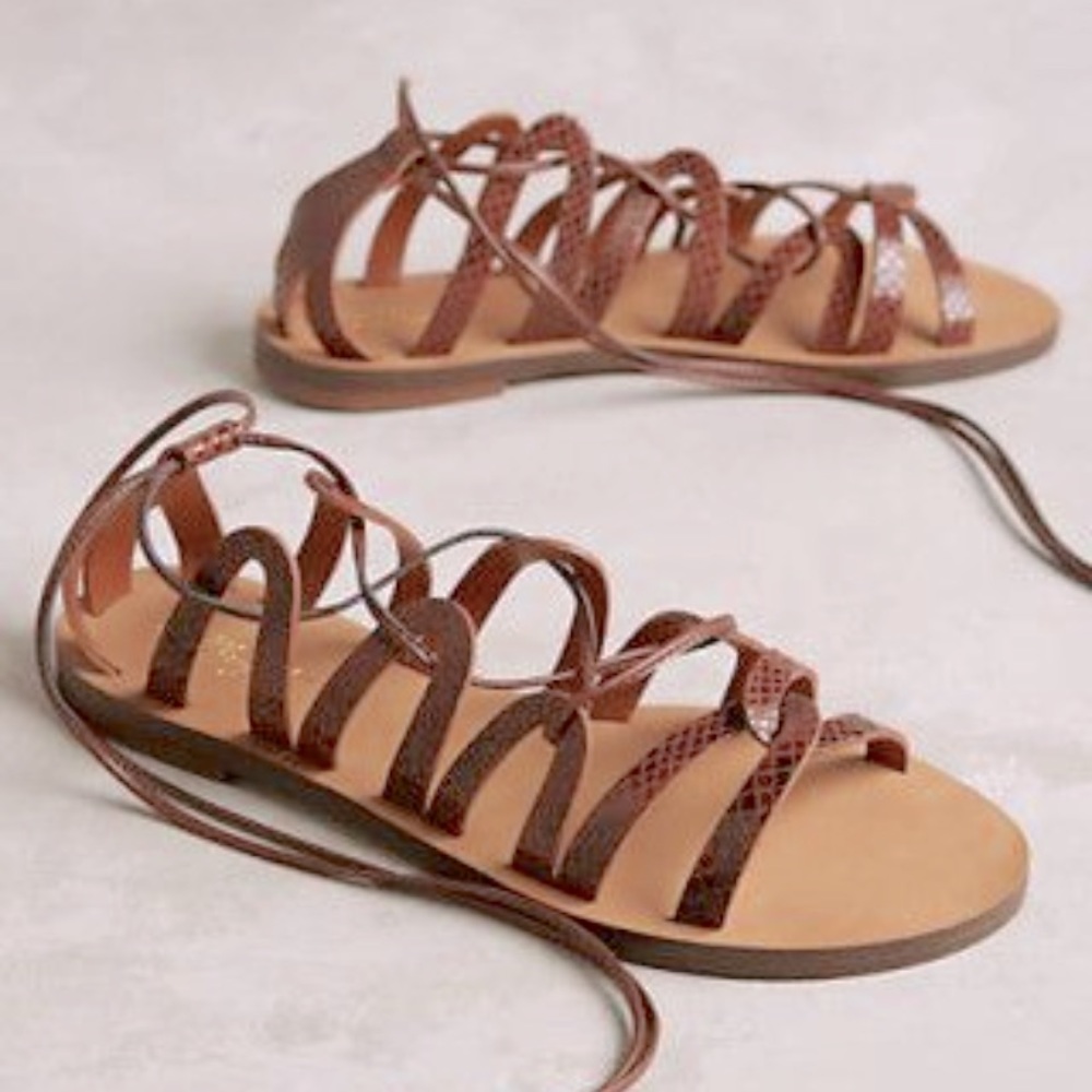 Anthropologie Miss Albright Gladiator Sandals 8 - Gem